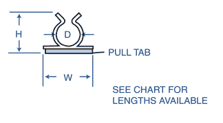Adhesive Snap Clamps: Top-Load Cable Snap-In Clips by Electrical Basics